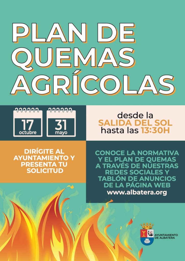 ¿Qué hay que hacer para realizar una quema agrícola? - Albatera Actualidad